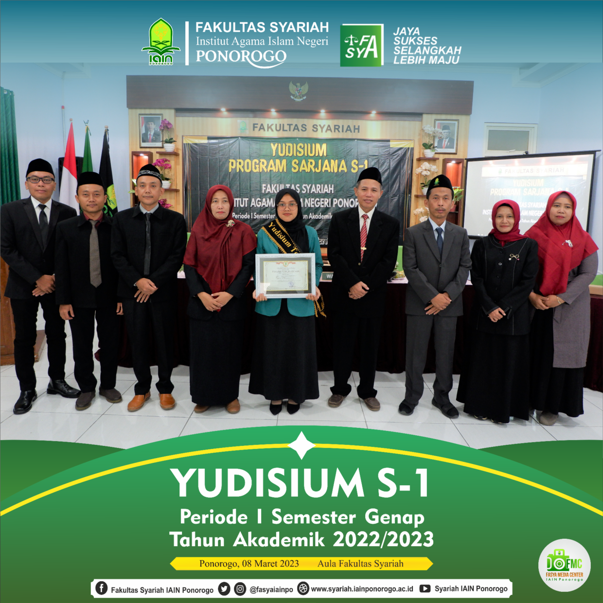 Yudisium Sarjana Fakultas Syariah IAIN Ponorogo Periode I Semester ... Yudisium Sarjana Fakultas Syariah IAIN Ponorogo Periode I Semester ...